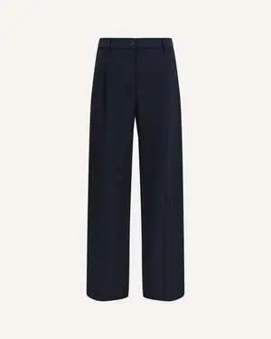 CRUNA Wide-leg Virgin Wool Trousers