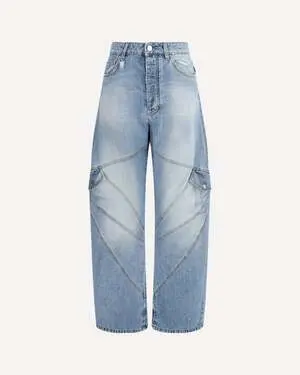 Amiri Barrel Jeans With Cargo Pockets