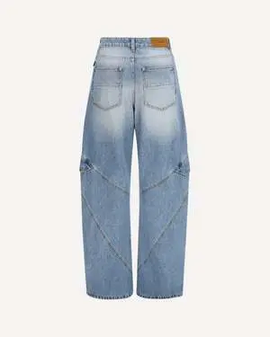 Amiri Barrel Jeans With Cargo Pockets
