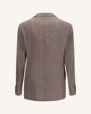 Brunello Cucinelli Double-breasted Tailored Jacket - Brown