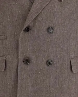 Brunello Cucinelli Double-breasted Tailored Jacket - Brown