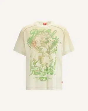 DIESEL® T-griffo T-shirt In Organic Cotton Jersey Mae - Multicolour