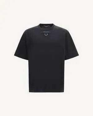 Dolce & Gabbana Round Neck Short Sleeve T-shirt With D-ring Detail