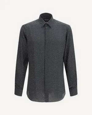 TOM FORD Crepe De Dhine Polka Dot Shirt
