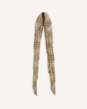 Burberry Silk Scarf With Archive Equestrian Knight