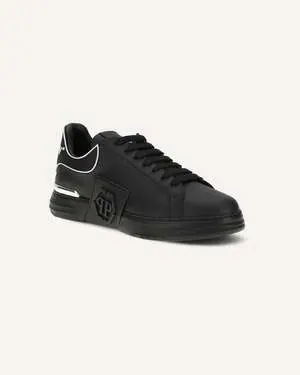 Philipp Plein Phantom Leather Lace-up Sneakers