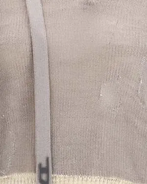 DIESEL® Distressed Knit Sweater With Cut-out Detail