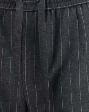 Dolce & Gabbana Wool Pinstriped Trousers - Grey