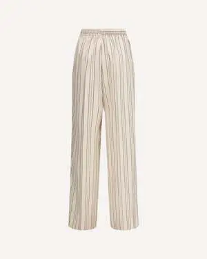 UMIT BENAN Michelle Silk Pants With Striped Pattern