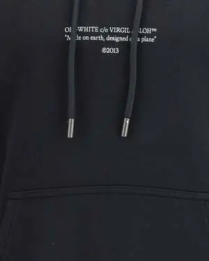 Off-White Statement Skate Hoodie - Black