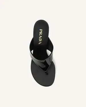 Prada Leather Thong Sandals