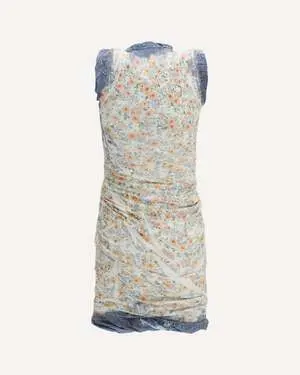 DIESEL® D-ayana Floral Print Ruched Mini Dress