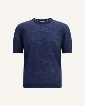 BROOKSFIELD Short-sleeved Linen Blend Shirt