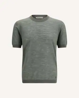 BROOKSFIELD Short-sleeved Linen Blend Shirt