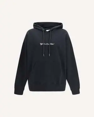 Off-White Script Arrow Diagonal Skate Hoodie - Black
