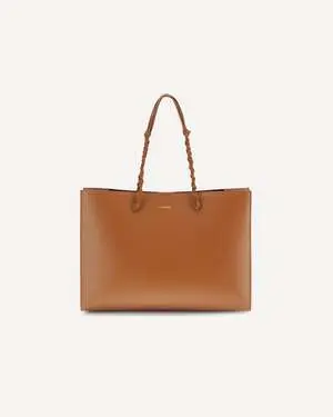 JIL SANDER Tangle Tote Bag - Brown