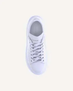 Alexander McQueen Leather Platform Sneakers - White