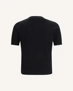 Prada C-neck Knit In Cotton - Black