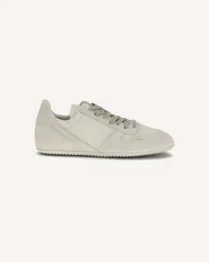 Rick Owens Fabric And Leather Lace-up Sneakers