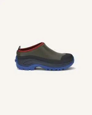 Barbour X Paul Smith Rubber Mules With Lug Sole