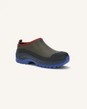 Barbour X Paul Smith Rubber Mules With Lug Sole