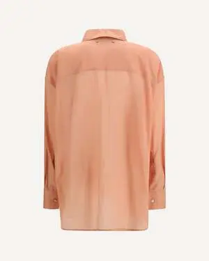 GOLDEN GOOSE Oversized Cotton Shirt With Pleated Bib