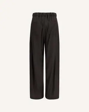 ELLA Silk Barrel Leg Pants With Drawstring