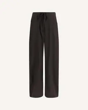 ELLA Silk Barrel Leg Pants With Drawstring