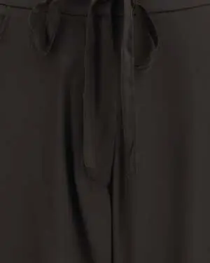 ELLA Silk Barrel Leg Pants With Drawstring