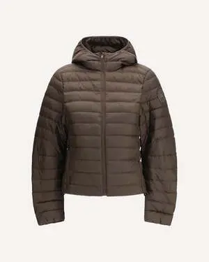 Canada Goose Aethera Tonal Label Hooded Jacket - Brown