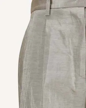 FORTE_FORTE Lurex Tweed Pants With Micro Sequins And Shimmering Thread