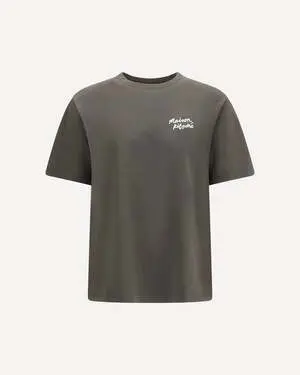 Maison Kitsuné Handwriting Comfort T-shirt In Cotton Jersey