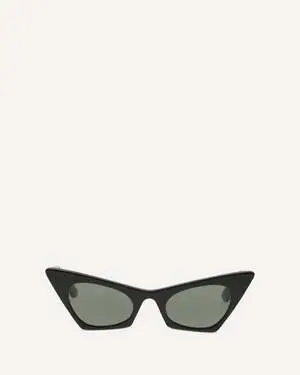 Alexander McQueen Cat Eye Sunglasses - Black