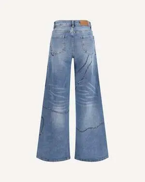 ELLA Palazzo Long Painted Jeans