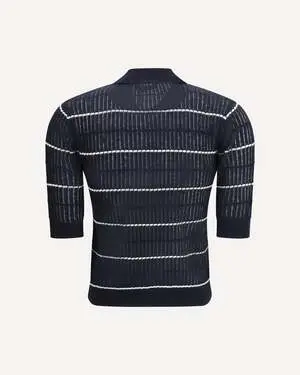 Max Mara Wool And Silk Polo Knit - Blue