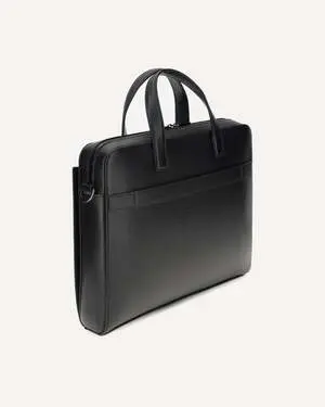 FERRAGAMO Gancini Business Handbag - Black