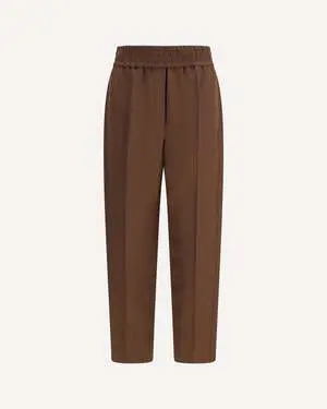 Brunello Cucinelli Cotton Straight Leg Trousers - Brown