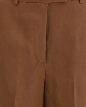 LARDINI Straight-leg Bermuda Shorts With Pleats In Twill