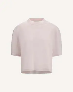 SA SU PHI Cropped T-shirt With Round Neckline