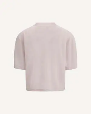 SA SU PHI Cropped T-shirt With Round Neckline