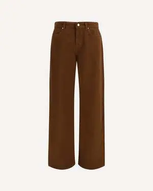 Max Mara Cotton Satin Baggy Pants - Brown