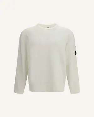 C.P. COMPANY Cotton Crewneck Sweatshirt With Sleeve Pocket