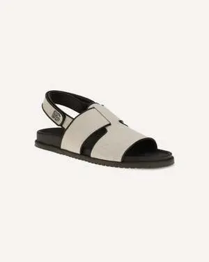 Dolce & Gabbana Fabric And Leather Sandals