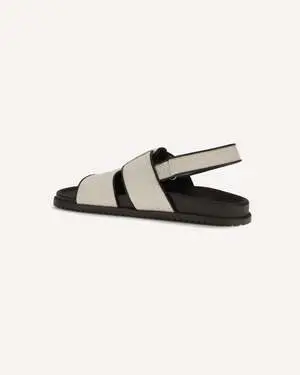 Dolce & Gabbana Fabric And Leather Sandals