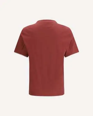 Brunello Cucinelli Cotton T-hirt - Bordeaux