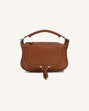 Chloé Marcie Small Shoulder Bag - Brown