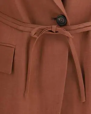 Brunello Cucinelli Monili-embellished Belted Blazer