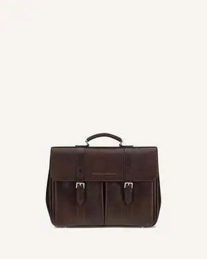 Brunello Cucinelli Leather Travel Bag - Bordeaux