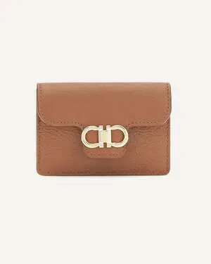 FERRAGAMO Gancini Keychain - Brown