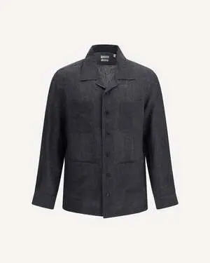 Brunello Cucinelli Easy Fit Inen Shirt Mae